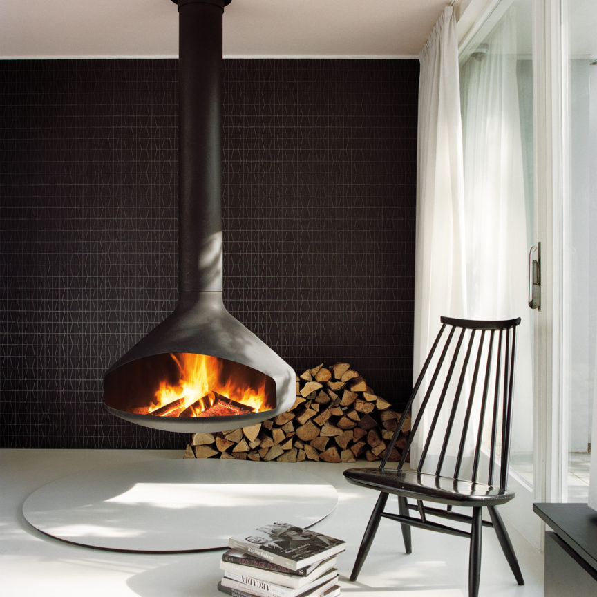 ERGOFOCUS by Focus Fires | Suspended, Open-Faced Fireplace