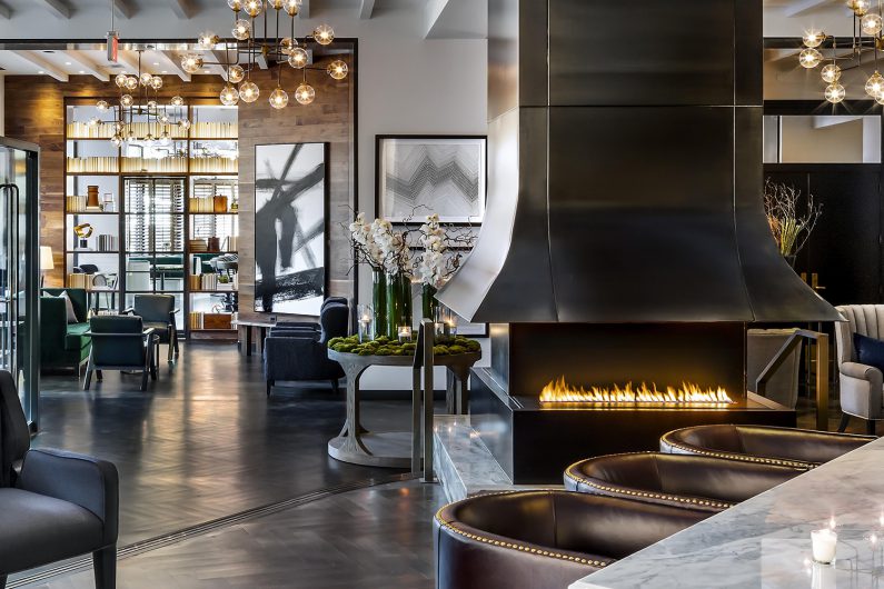 3 Sided Modern Fireplaces | European Home