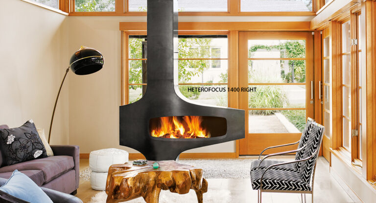 Heterofocus 1400 by Focus Fires - Free Standing Fireplace