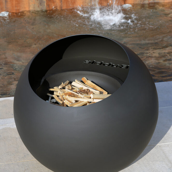 Bubble Fire Pit by Focus Fires | Wall-Mounted Barbecue