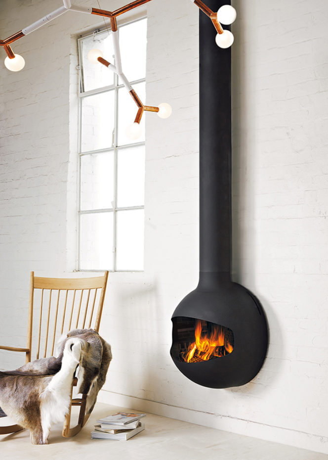 Émifocus by Focus Fires - Open Faced Wall Mounted Fireplace