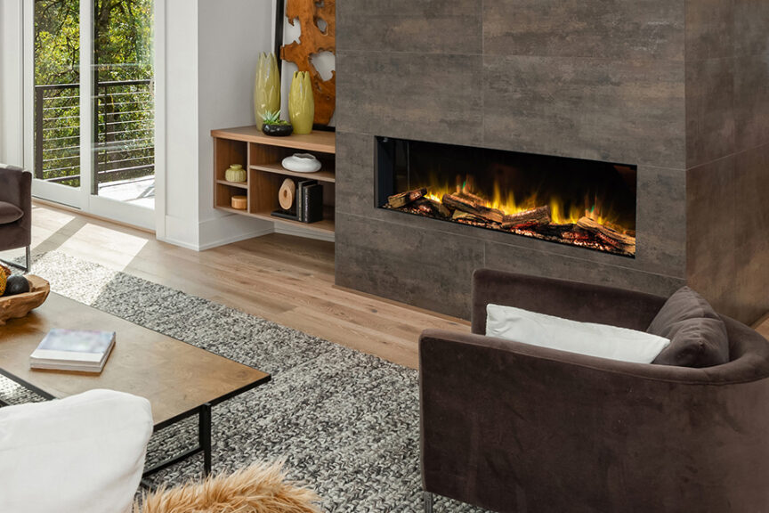 Single-Sided Modern Fireplaces | European Home