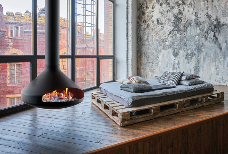 Ergofocus Gas Fireplace Modern Floating Design | European Home